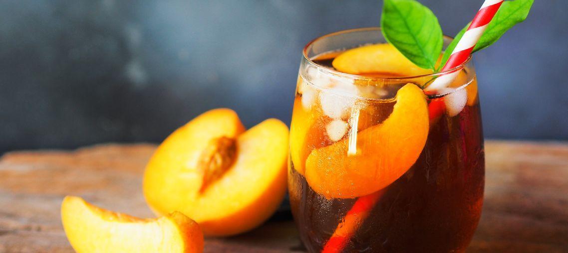Chá gelado de pêssego - Segui a receita